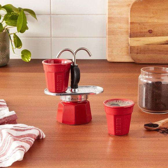 Bialetti | Kitchen | 57 Bialetti Set Mini Express 2 Cups Red Coffee ...